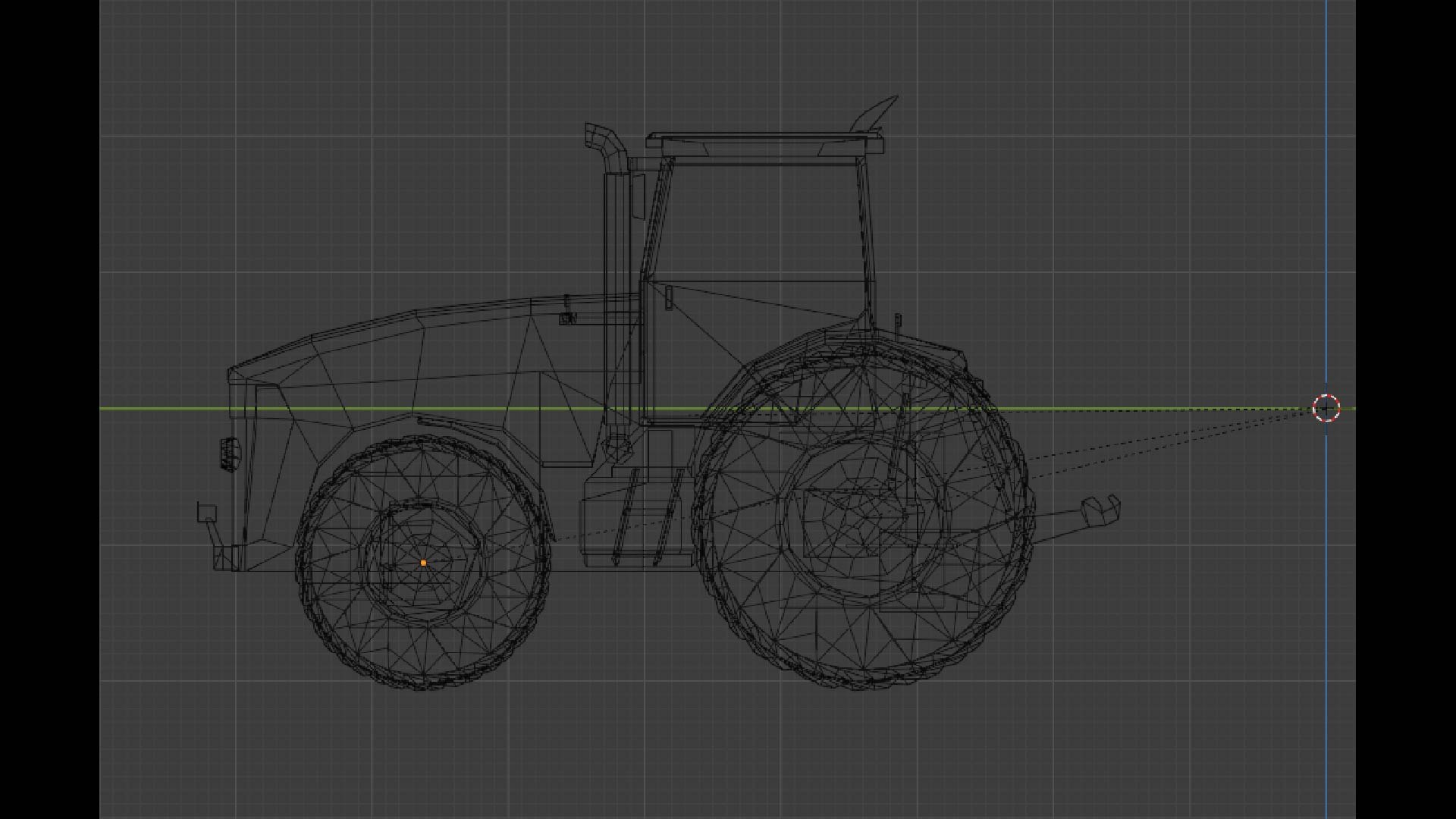 Lowpoly Modern Heavy Agriculture Tractor Low-poly 3D model 3D model ...