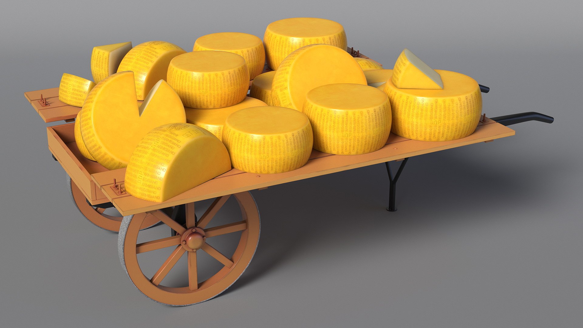Cheese Trading Cart Model - TurboSquid 2256406