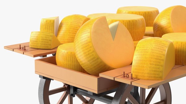 modelo 3d Carro de comercio de queso - TurboSquid 2256406