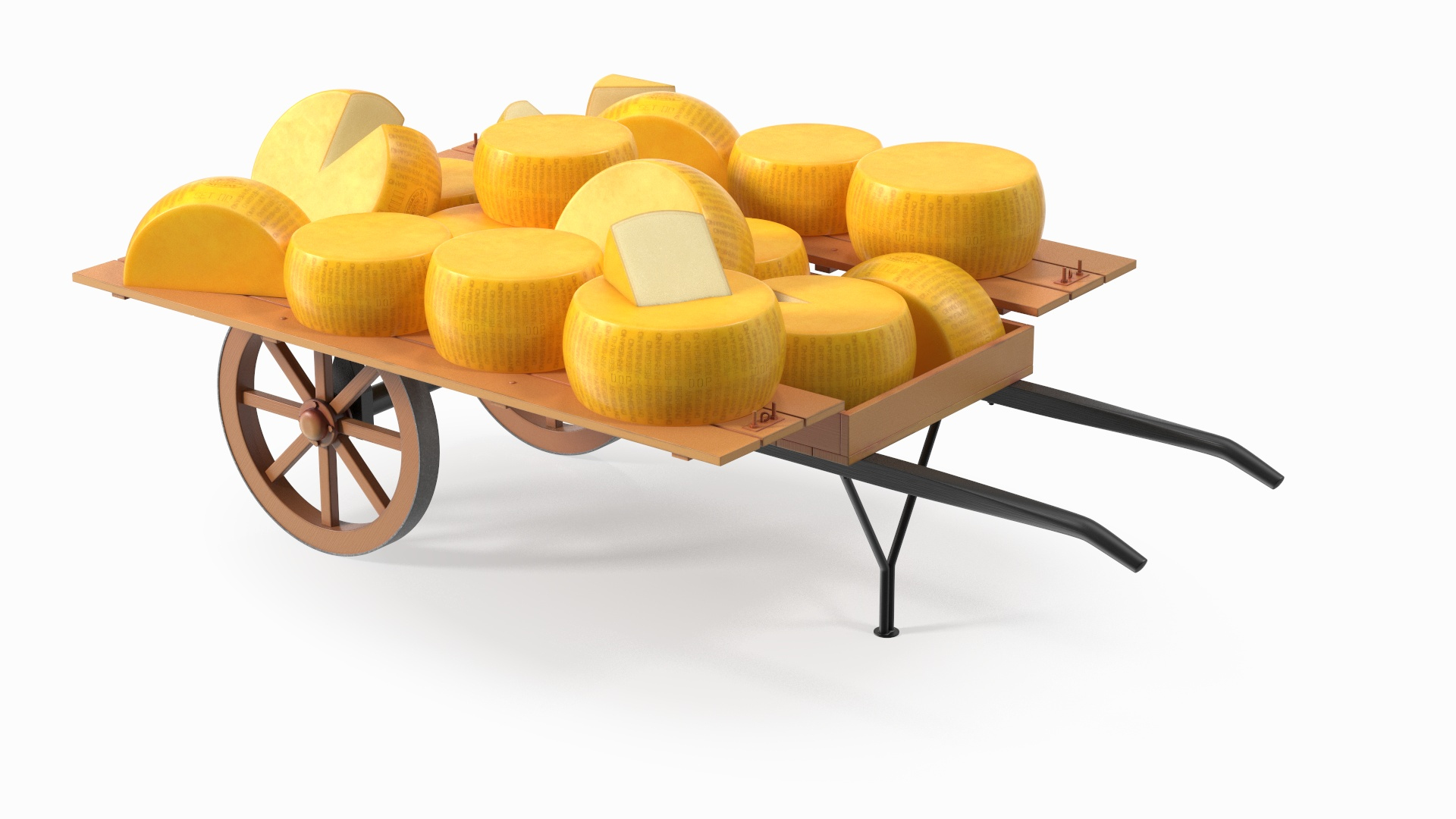 Cheese Trading Cart Model - TurboSquid 2256406