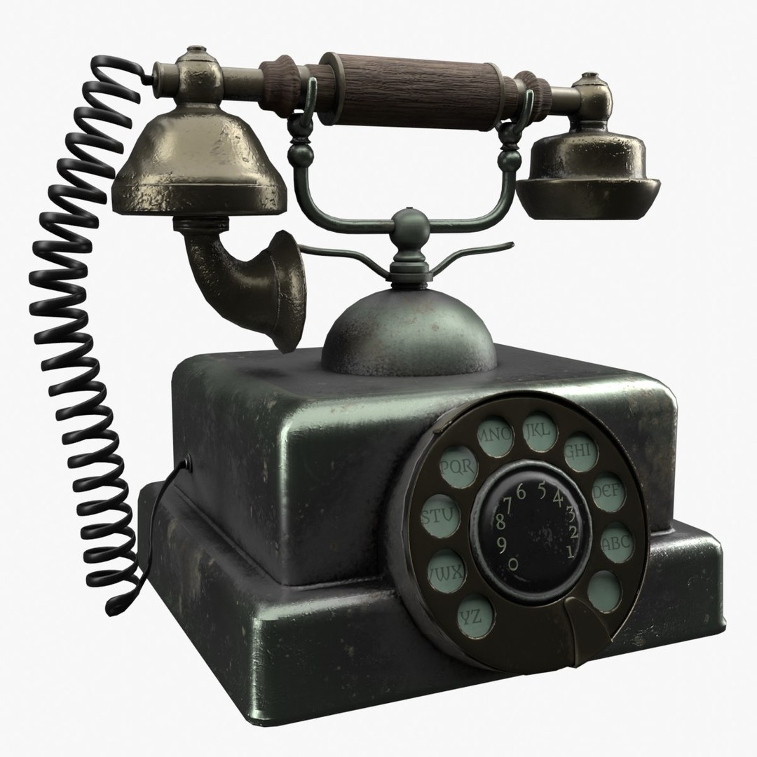 Vintage and Rusty Rotaryphone 3D model - TurboSquid 1902056