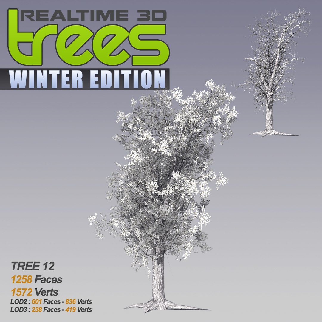 Realtime Trees V2 - 3d 3ds