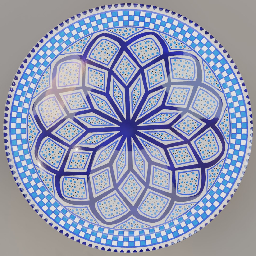 3D Model Plate Designed - TurboSquid 1531228