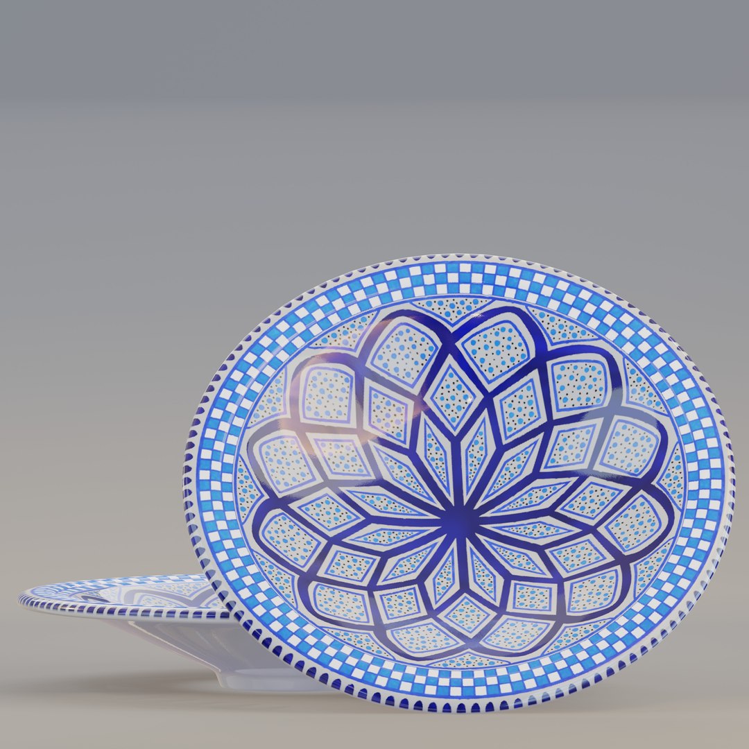 3D Model Plate Designed - TurboSquid 1531228