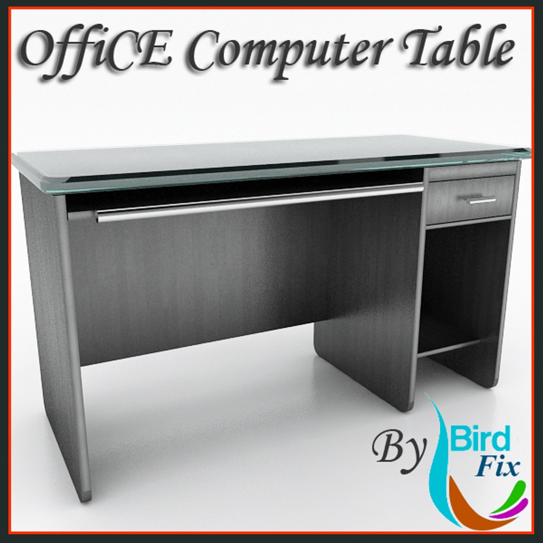 Computer Table 3d Model