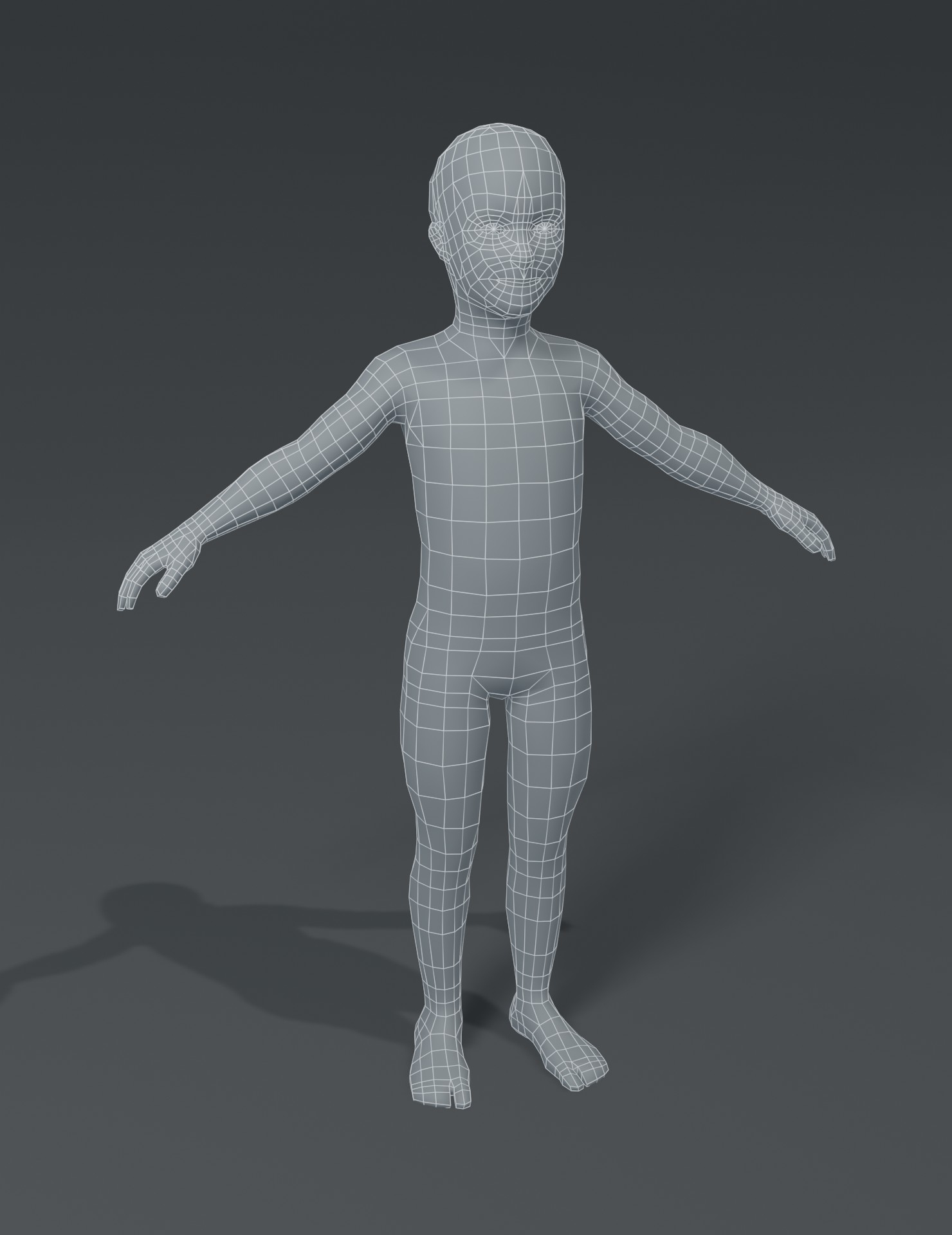 Human body base mesh 3D model - TurboSquid 1533866