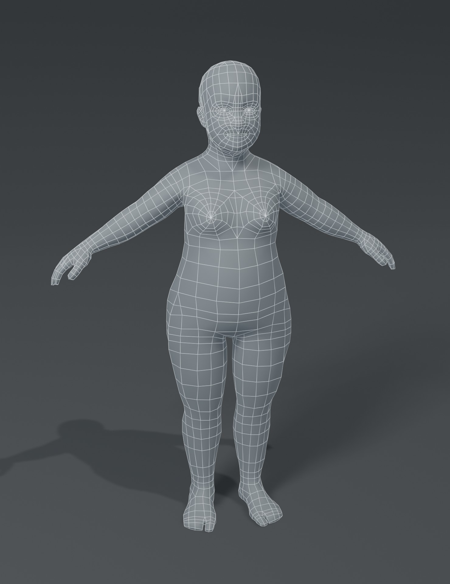 Human body base mesh 3D model - TurboSquid 1533866