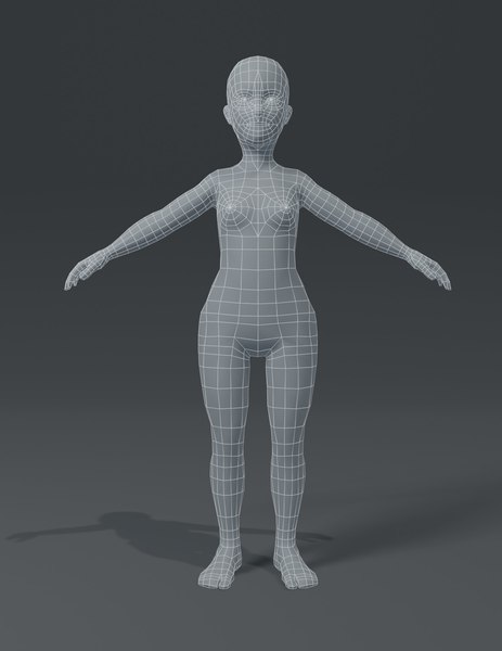 Human Body Base Mesh 10 3D 모델 팩 3D 모델 - TurboSquid 1533866