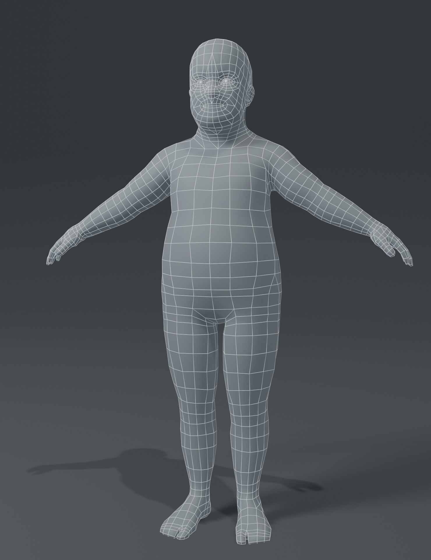 Human body base mesh 3D model - TurboSquid 1533866