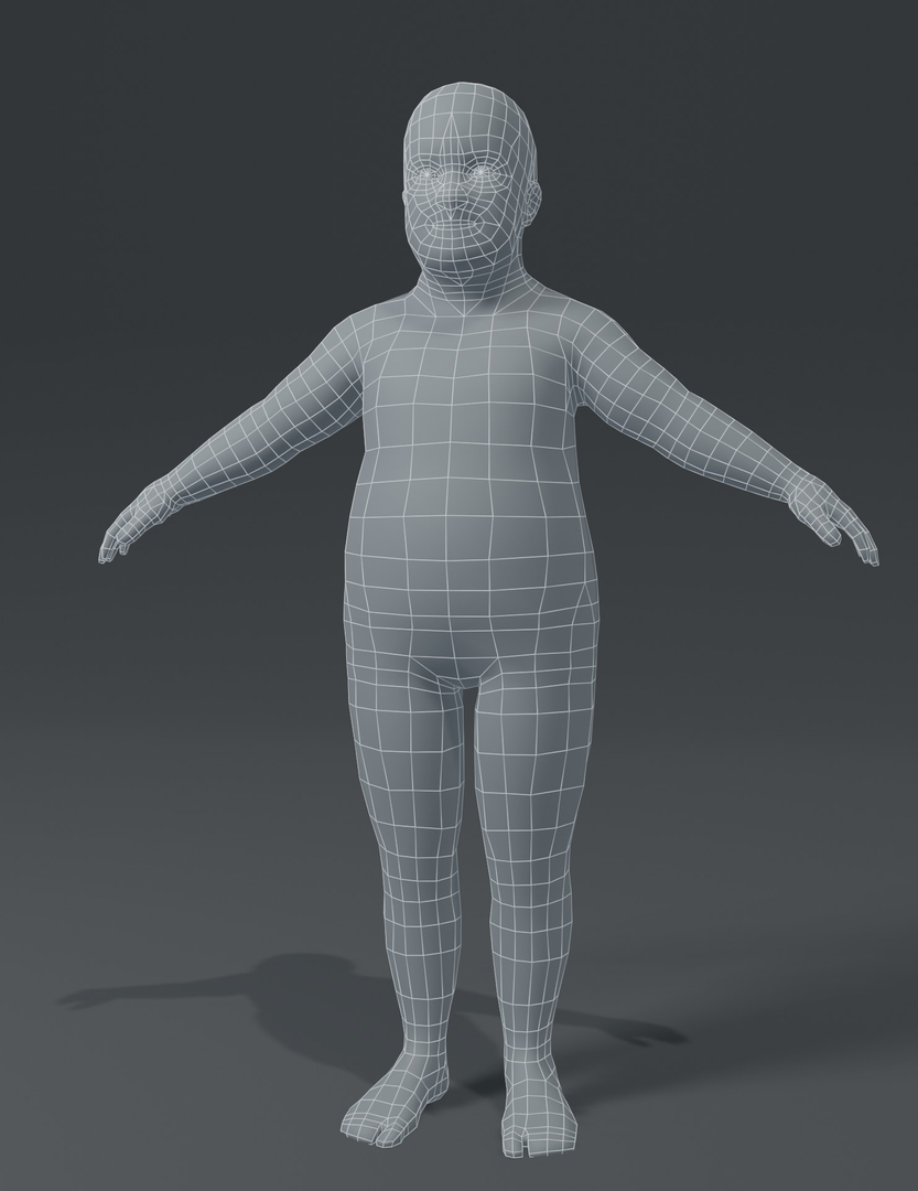 Human body base mesh 3D model - TurboSquid 1533866