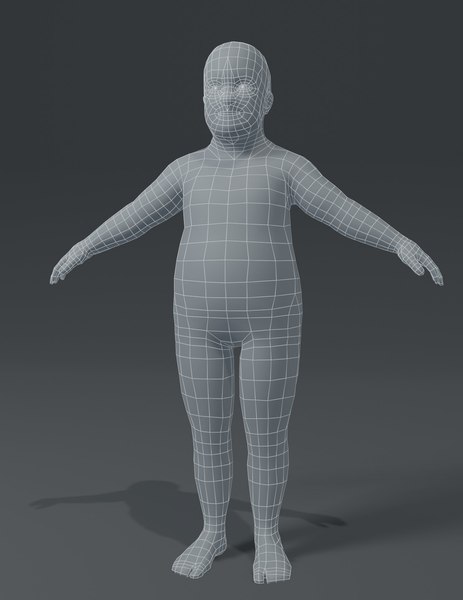 Human body base mesh 3D model - TurboSquid 1533866
