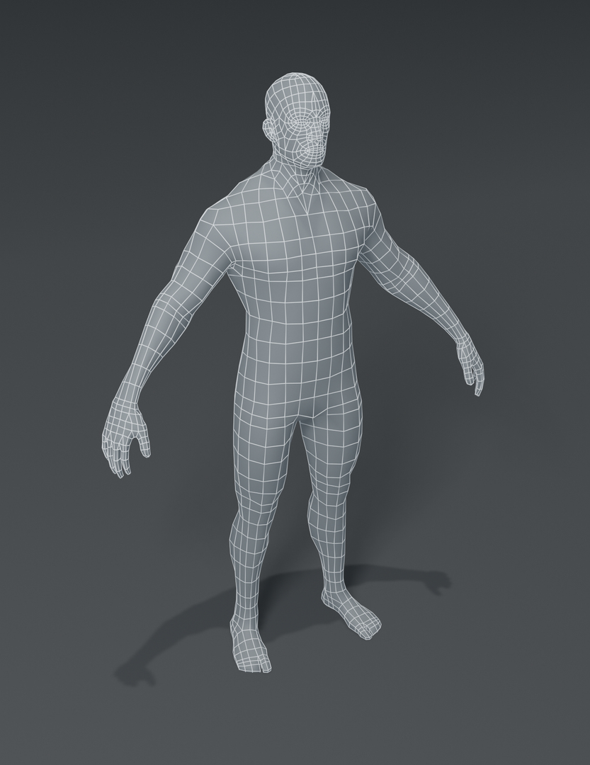 Human body base mesh 3D model - TurboSquid 1533866