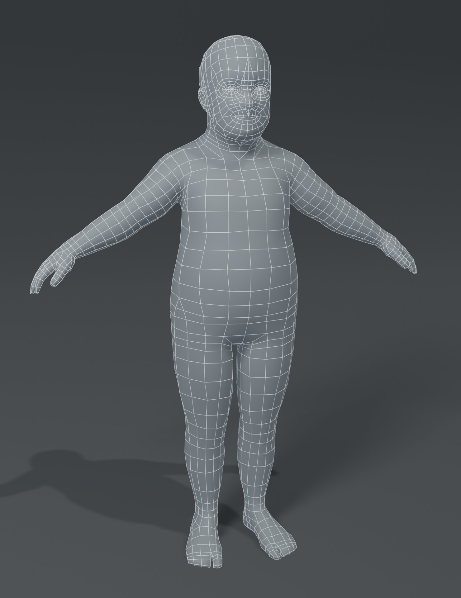 Human body base mesh 3D model - TurboSquid 1533866