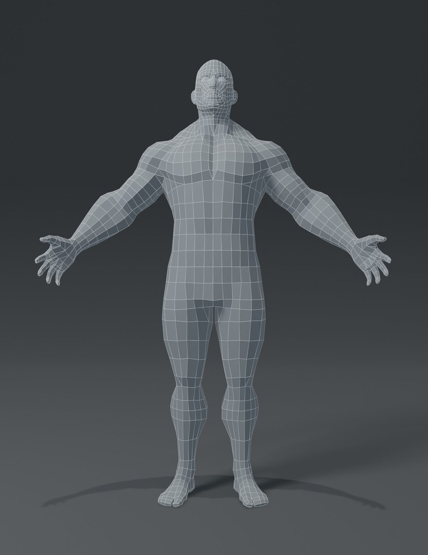 Human Body Base Mesh 3D Model - TurboSquid 1533866