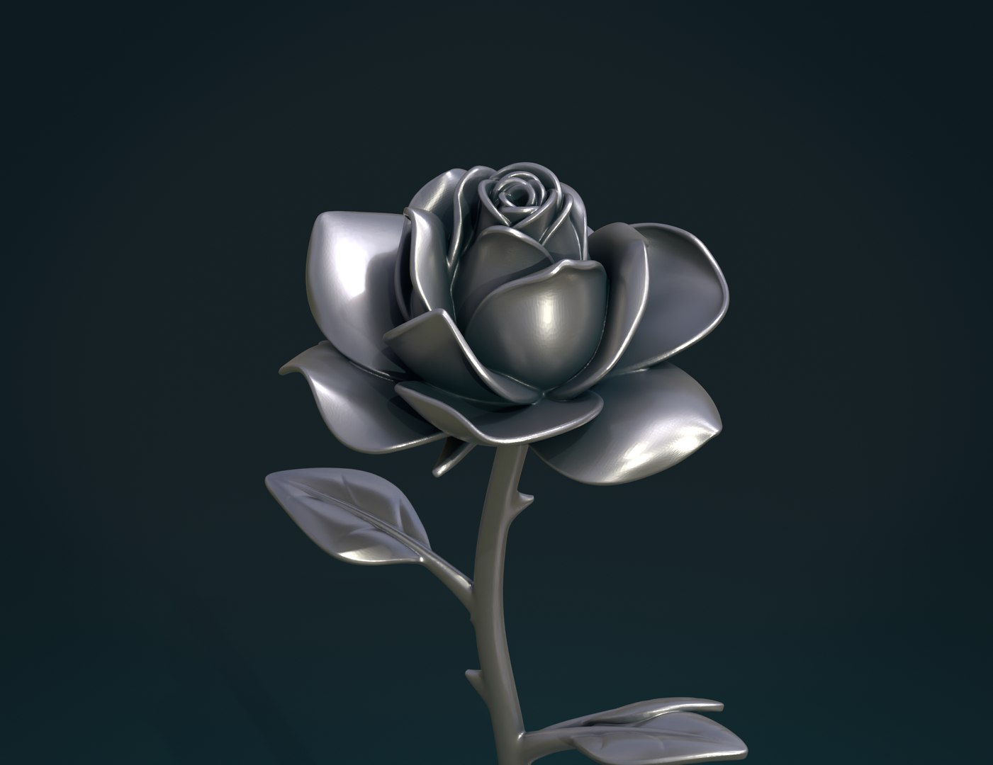 Rose Printable 3D Model - TurboSquid 1995358