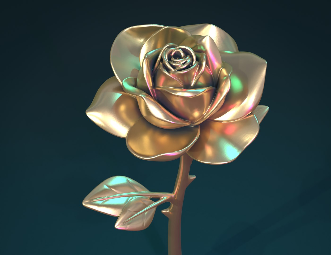 Rose Printable 3D Model - TurboSquid 1995358