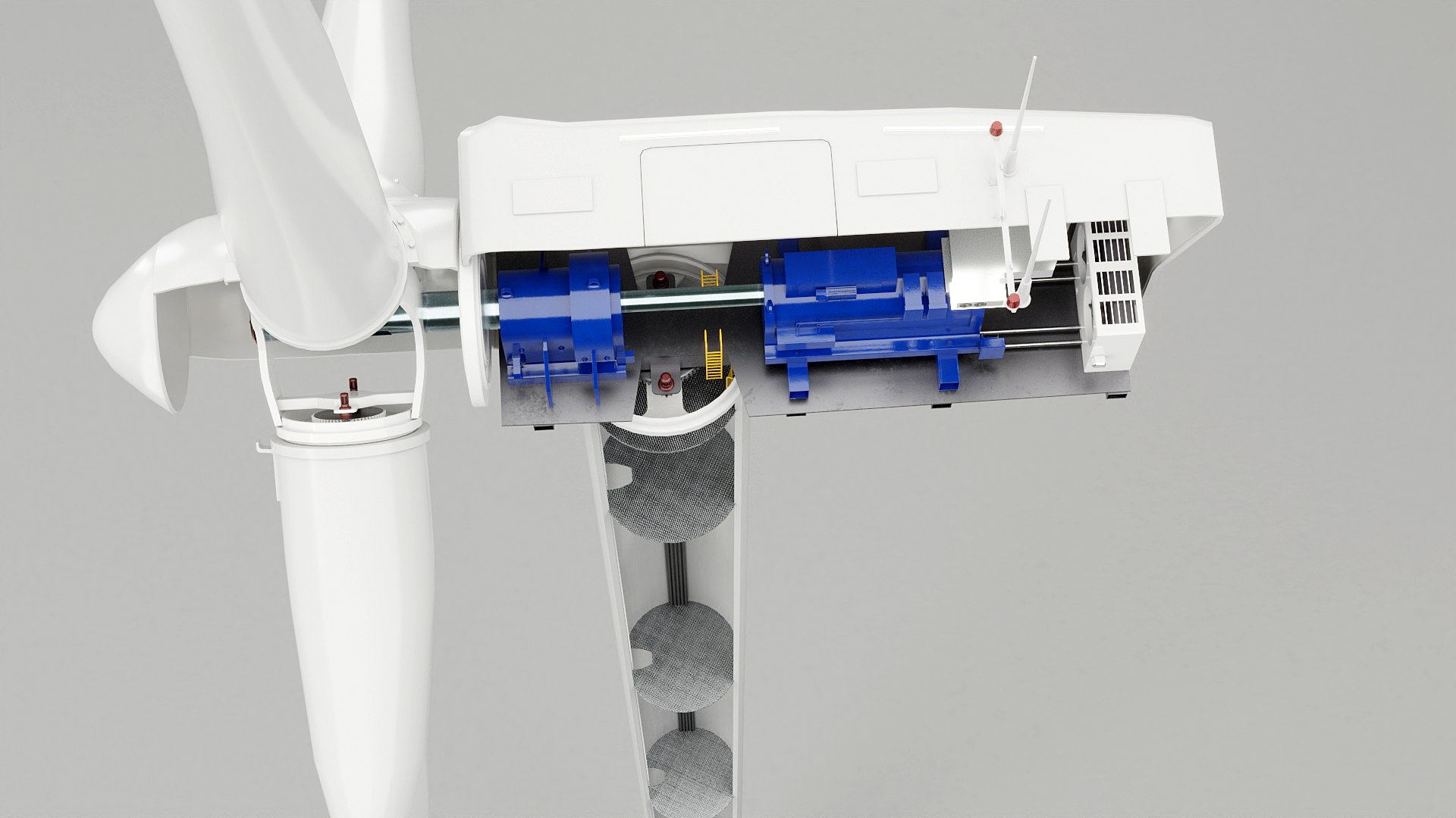 3D Offshore Wind Turbine Cutaway - TurboSquid 2185480