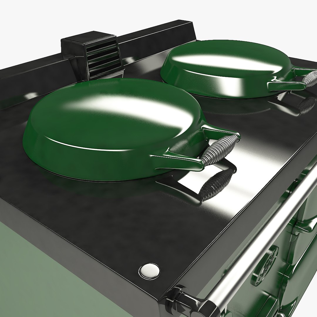 2 Oven Aga Classic 3d Model