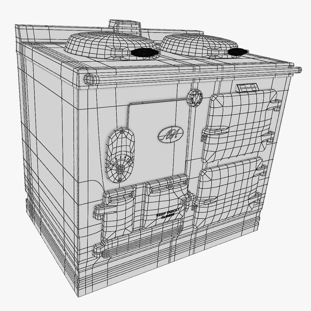 2 Oven Aga Classic 3d Model