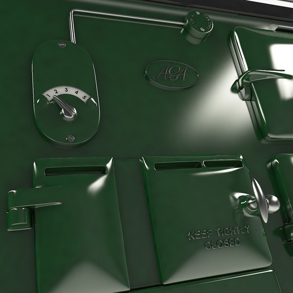 2 oven aga classic 3d model