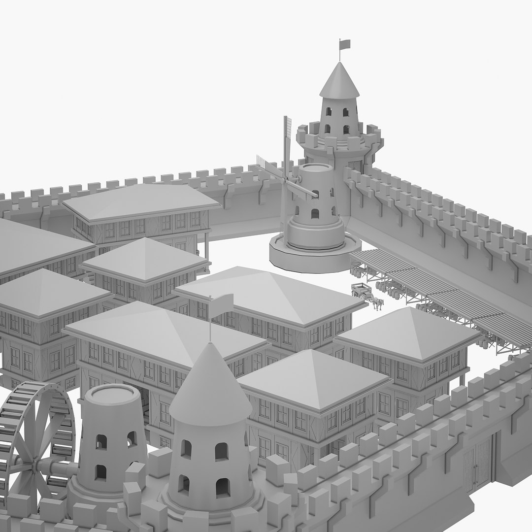 3D Medieval City - TurboSquid 1549899