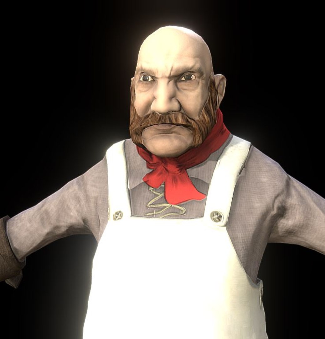 3D Model Medieval Chef - TurboSquid 1300540