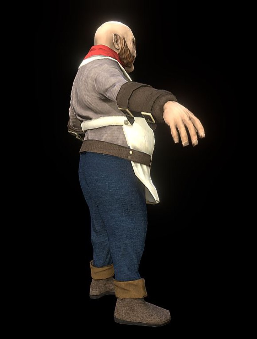 3D Model Medieval Chef - TurboSquid 1300540