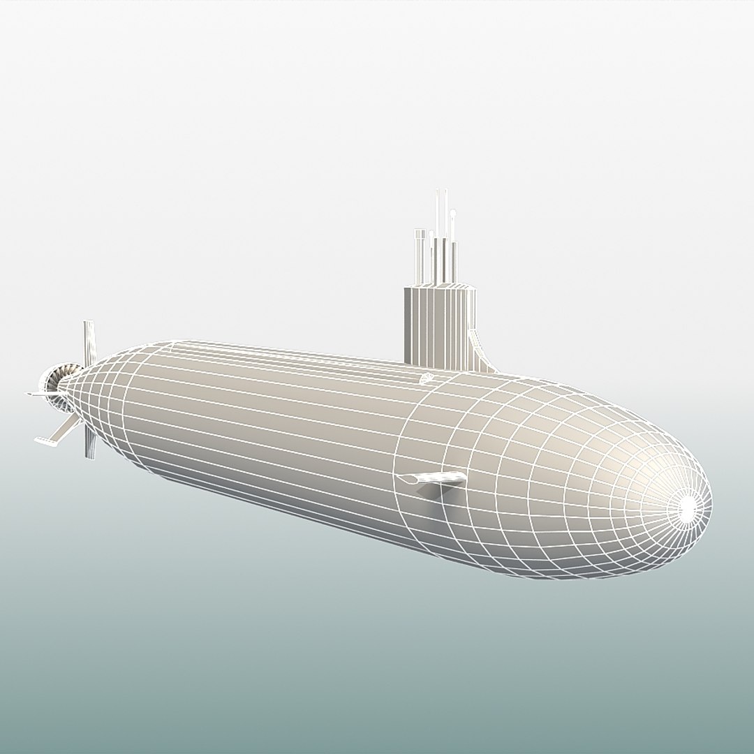 uss seawolf ssn-21 marine 3d model