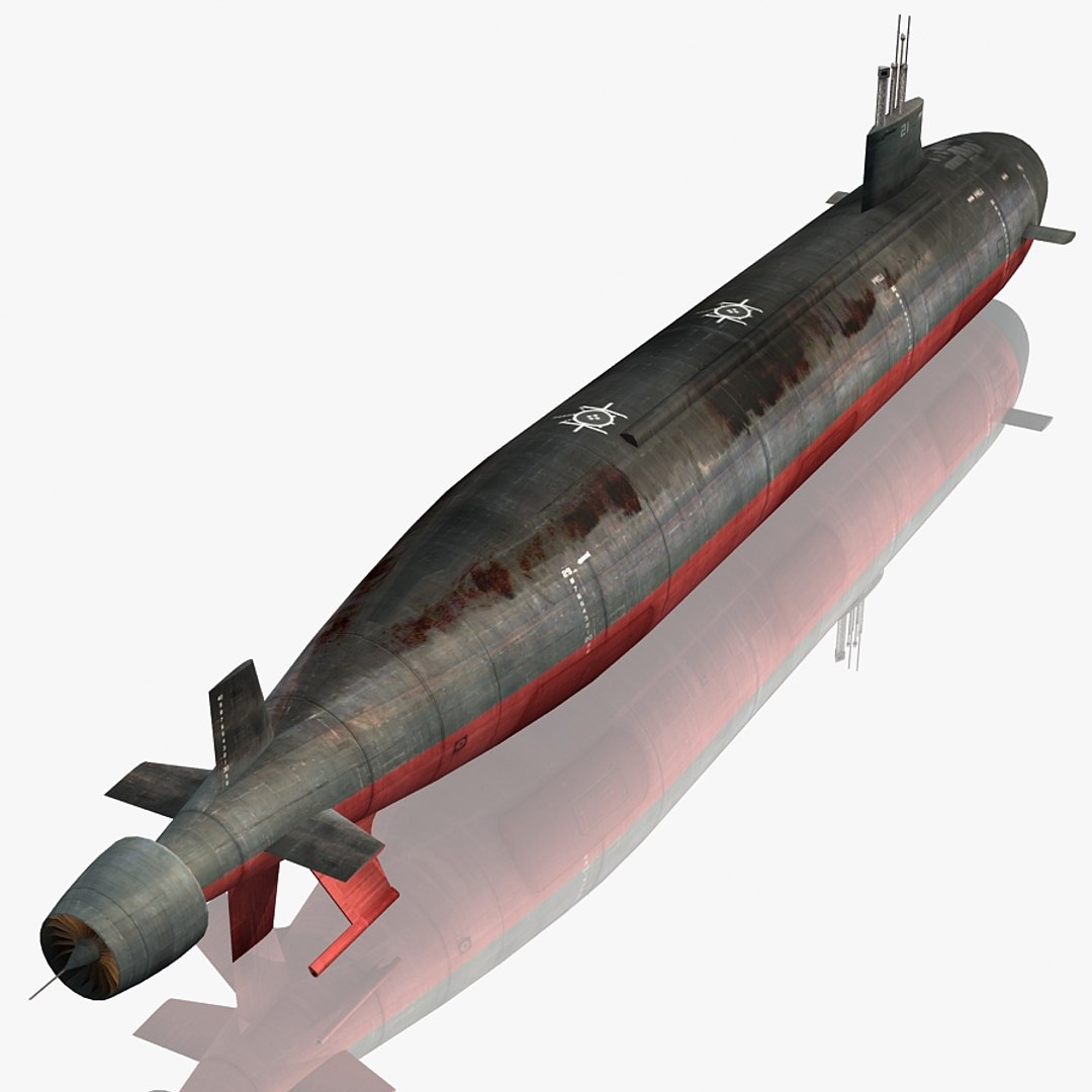 uss seawolf ssn-21 marine 3d model