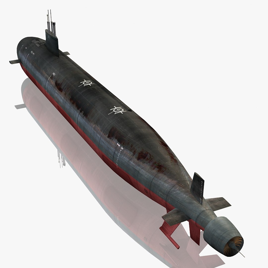 uss seawolf ssn-21 marine 3d model
