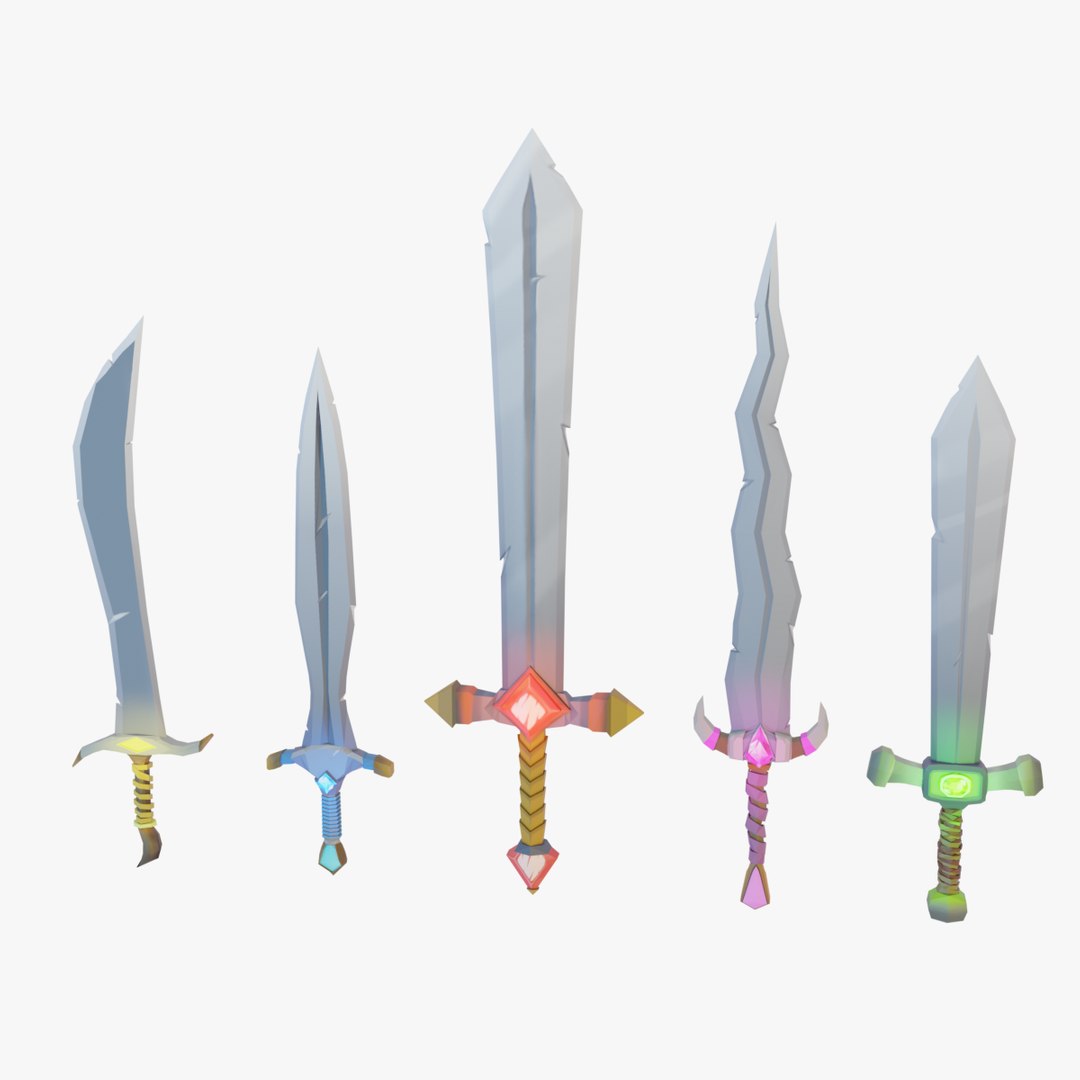 Game Ready Low-poly Swords Mini Pack 3D - TurboSquid 1979159