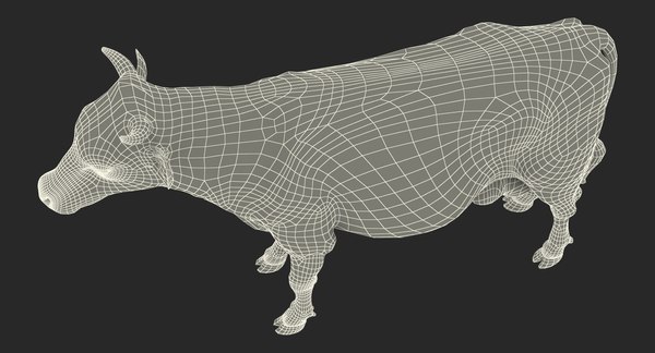 Cow rigged model - TurboSquid 1250232
