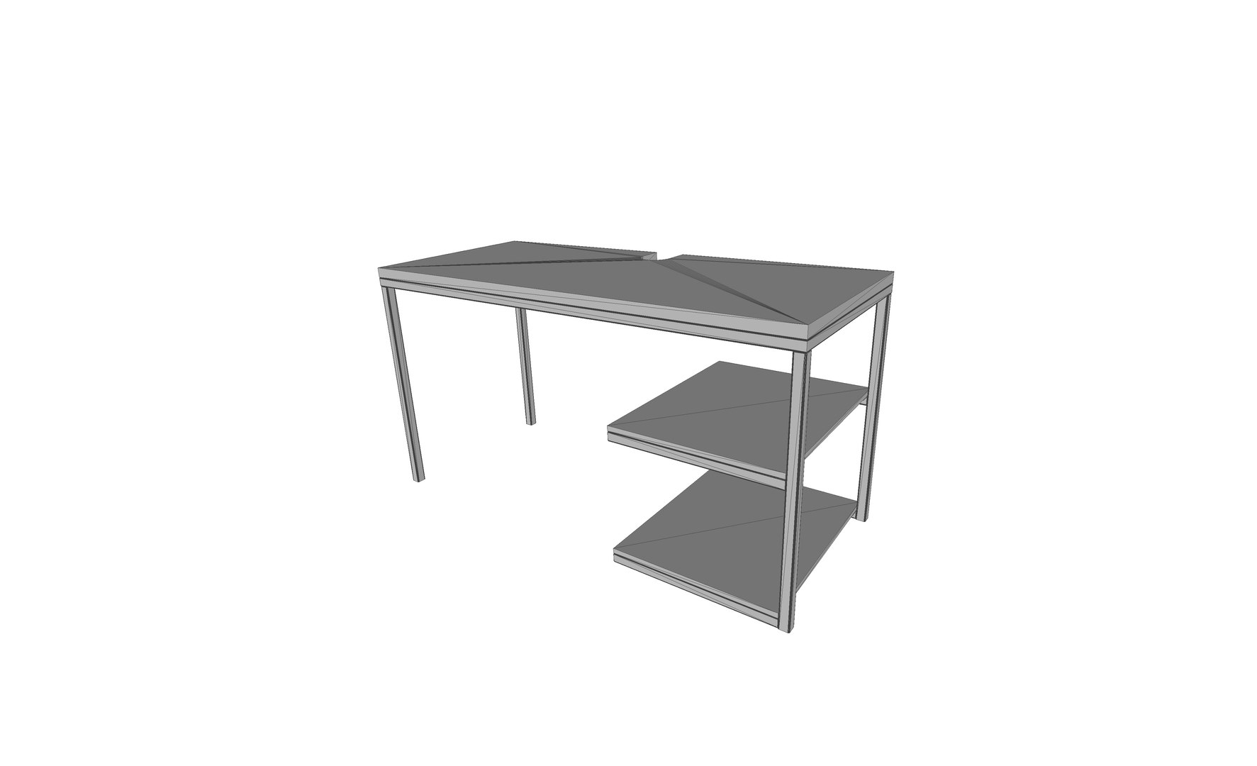 Free 3D Personal Office Desk Model - TurboSquid 2191067