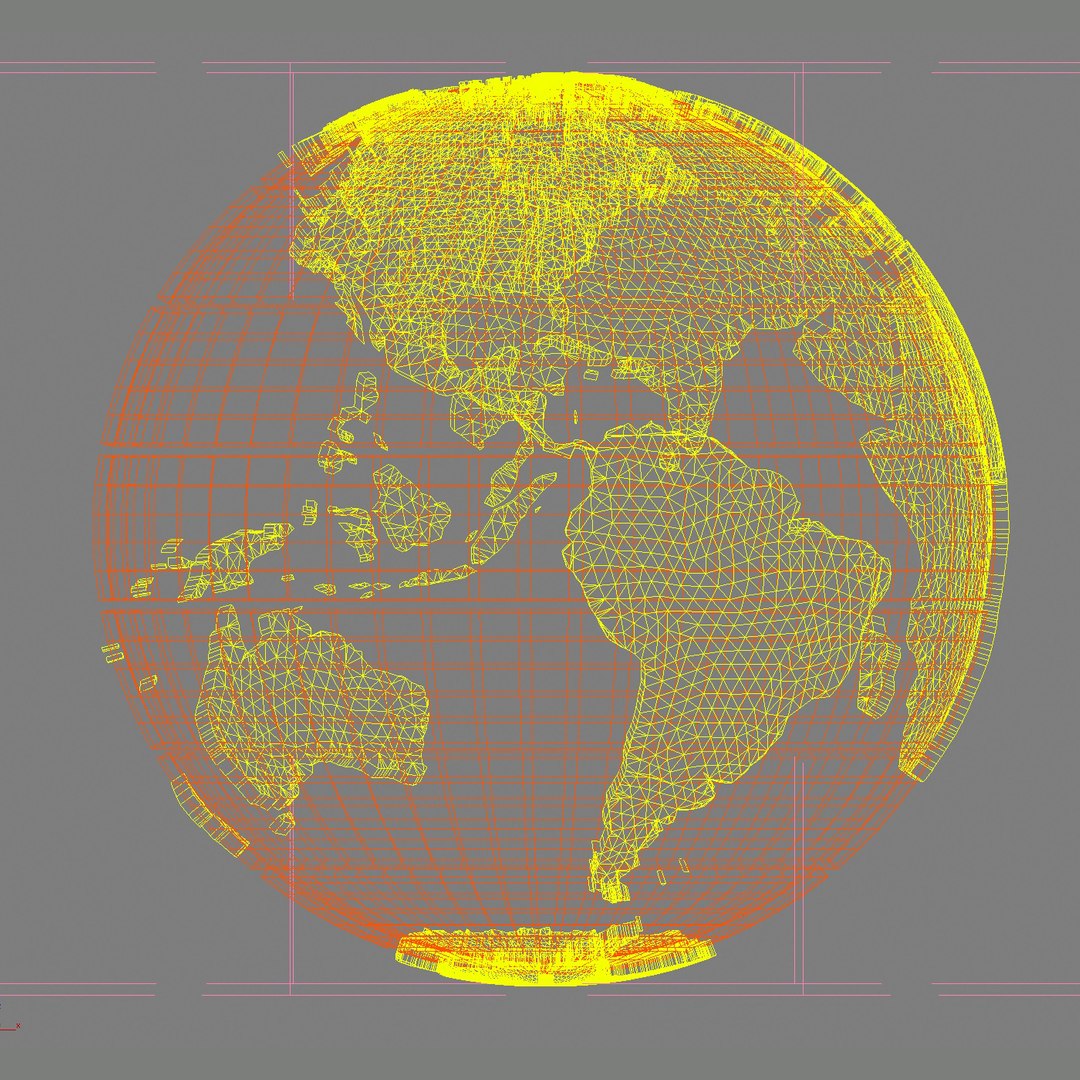 globe modelled space 3d model