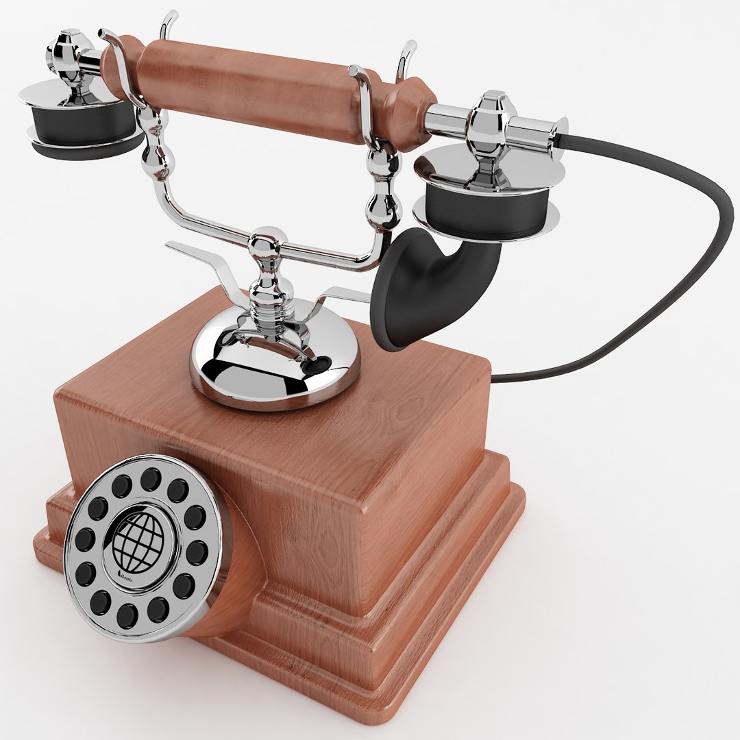 Vintage telephone 3D model - TurboSquid 1299327