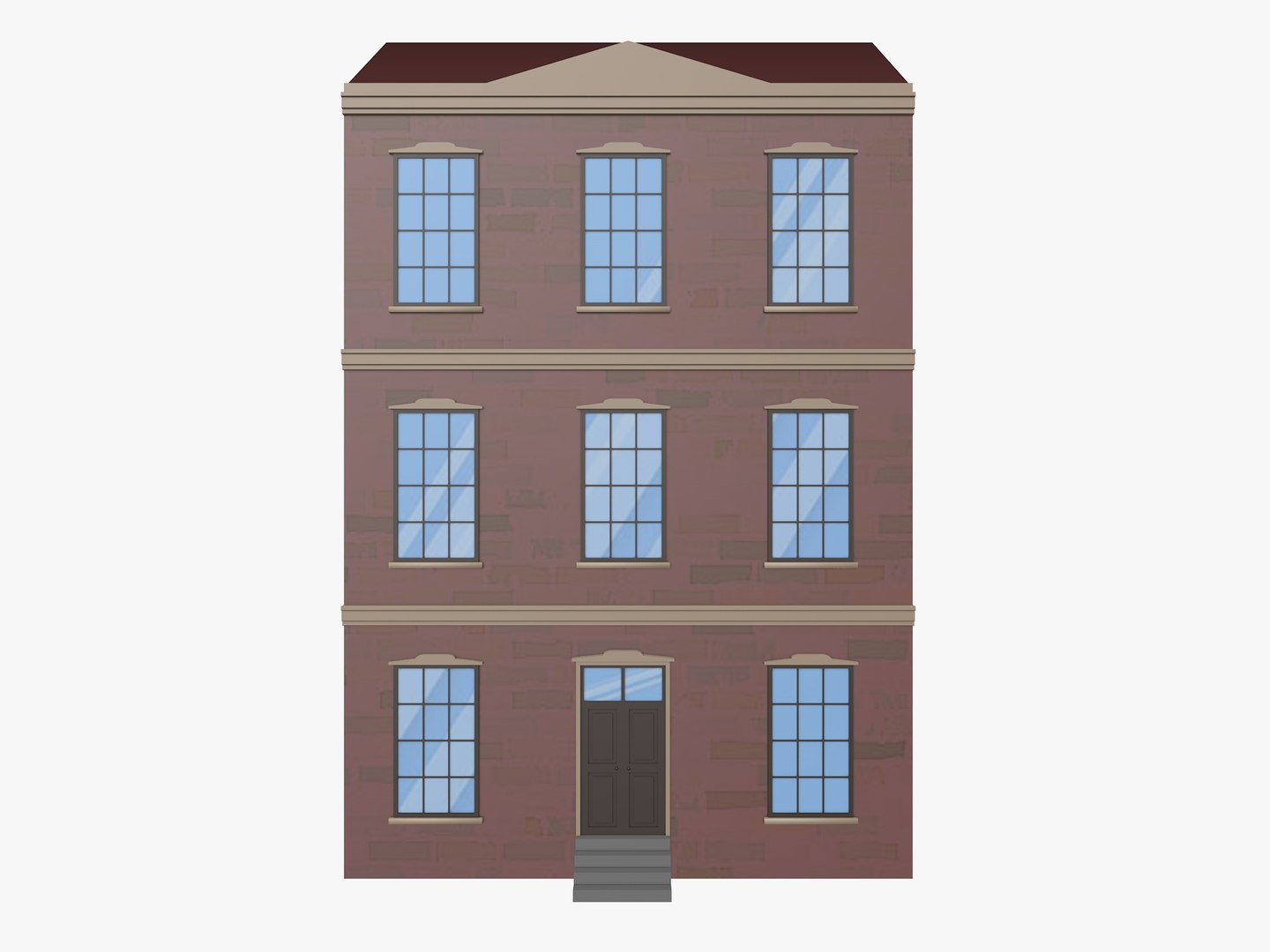 Cartoon Building 2 Low-poly 3D Model - TurboSquid 2252623