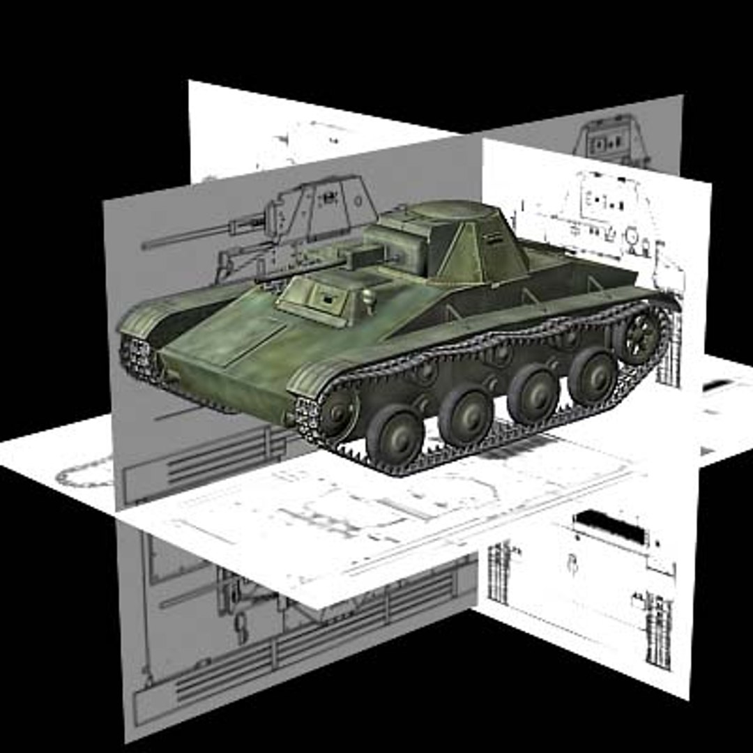 Tank T60 3d Model