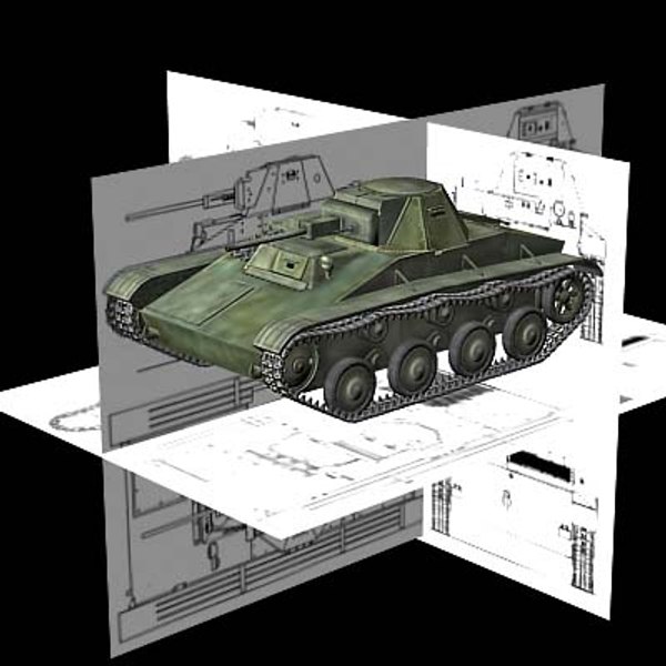 tank t60 3d model