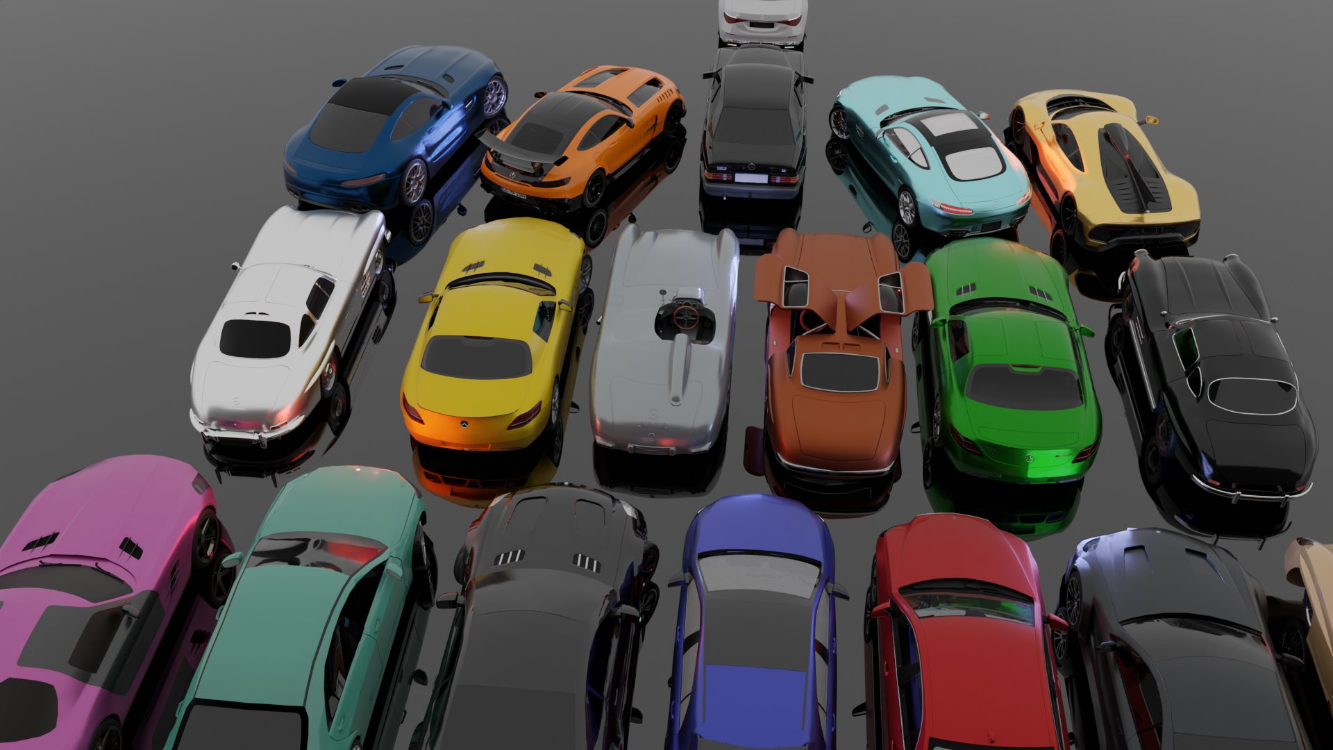 Mercedes Benz Cars Collection High Poly 3D - TurboSquid 2165241