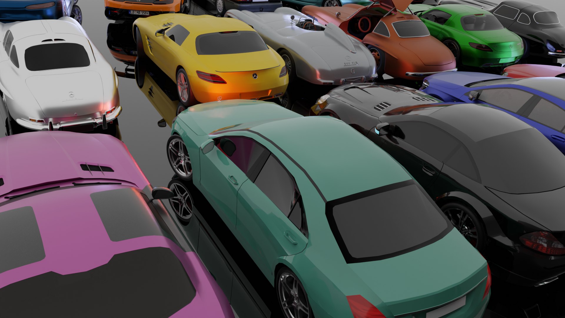 Mercedes Benz Cars Collection High Poly 3D - TurboSquid 2165241