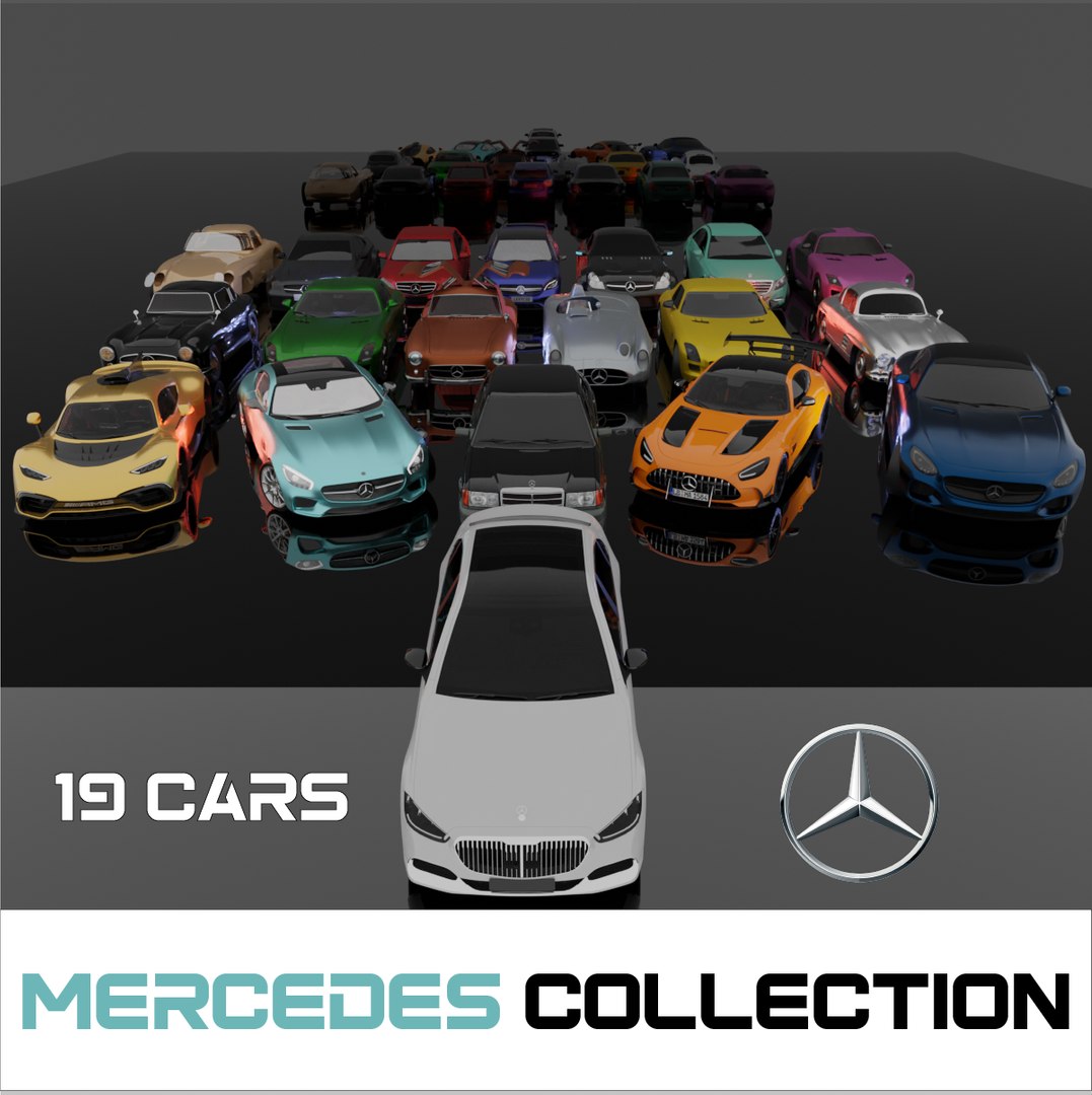 Mercedes Benz Cars Collection High Poly 3D - TurboSquid 2165241