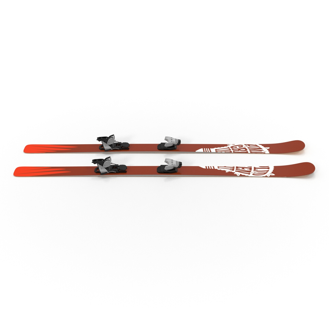 3d snow ski 7 model