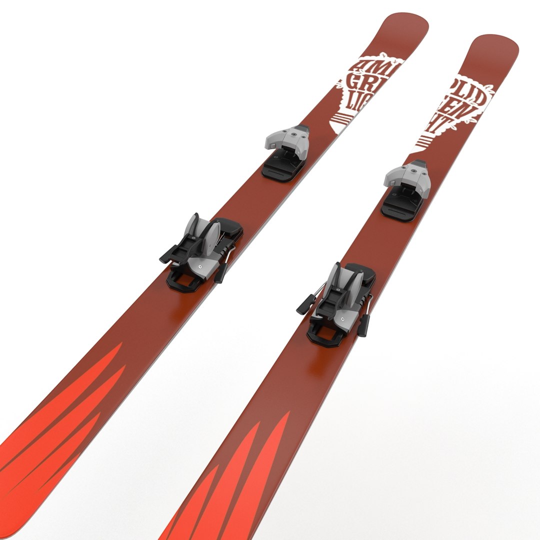 3d snow ski 7 model