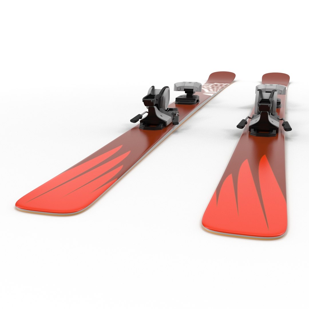 3d snow ski 7 model