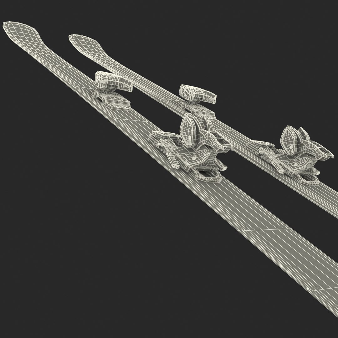 3d snow ski 7 model