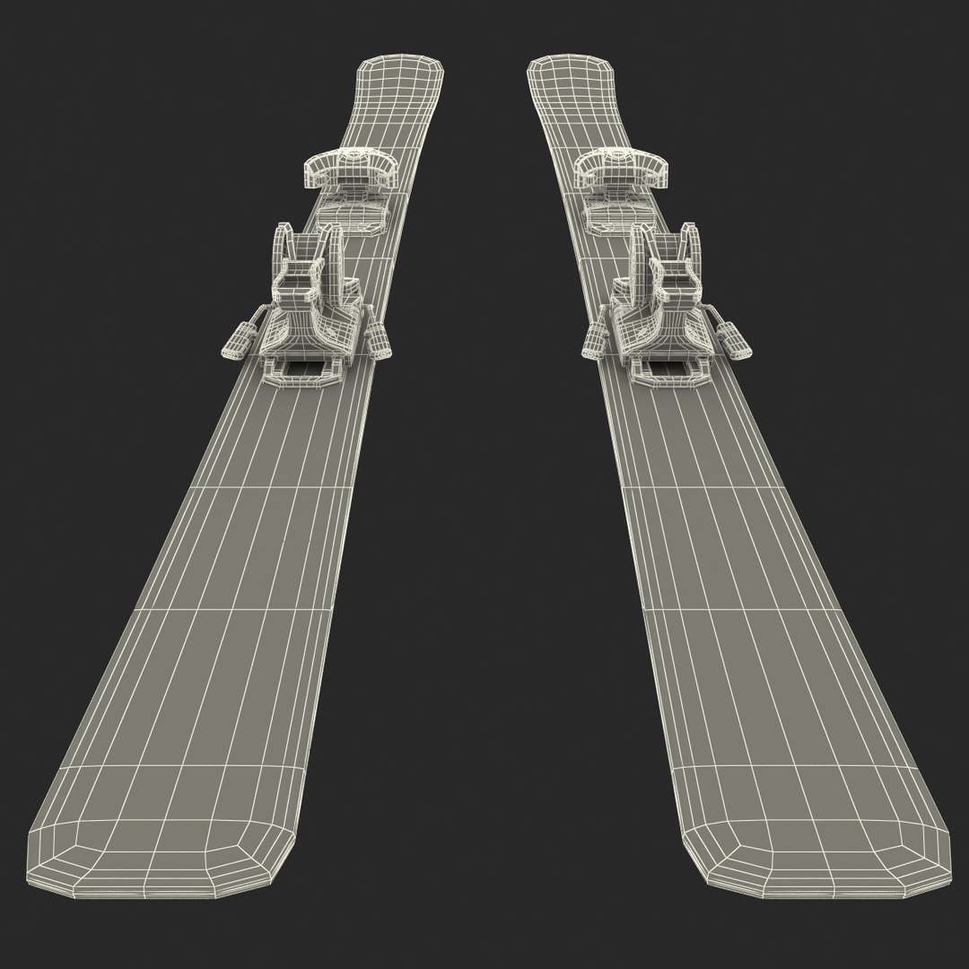 3d snow ski 7 model