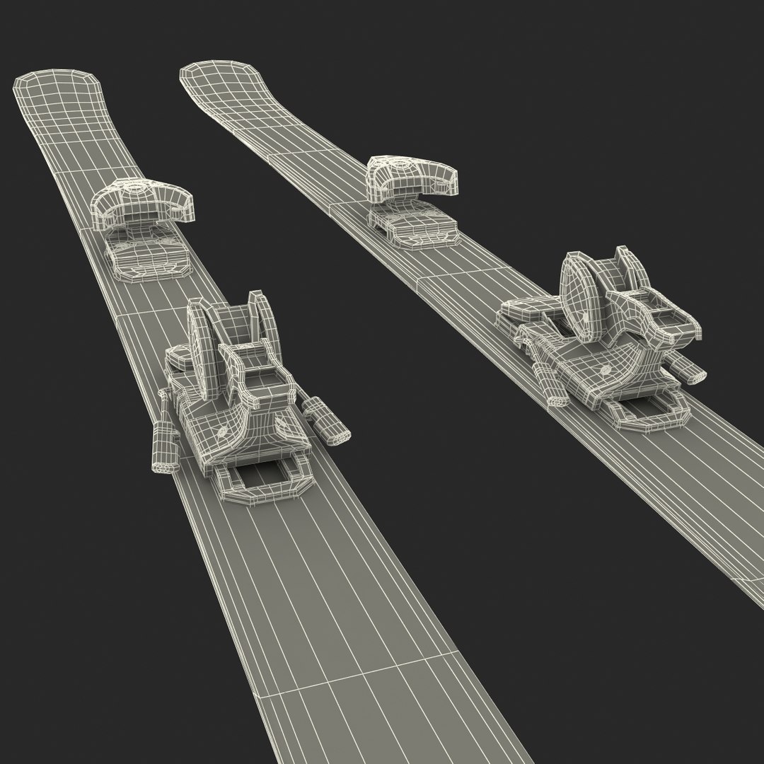 3d snow ski 7 model