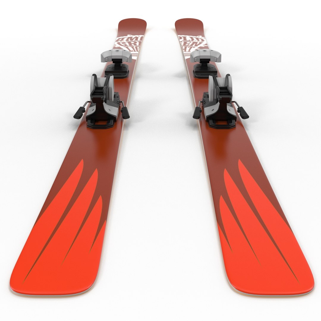 3d snow ski 7 model