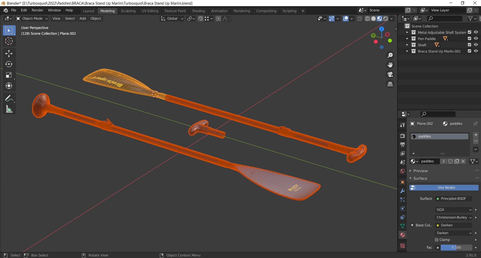 3D Model Paddle Braca Stand Up Marlin Carbon - TurboSquid 1949105