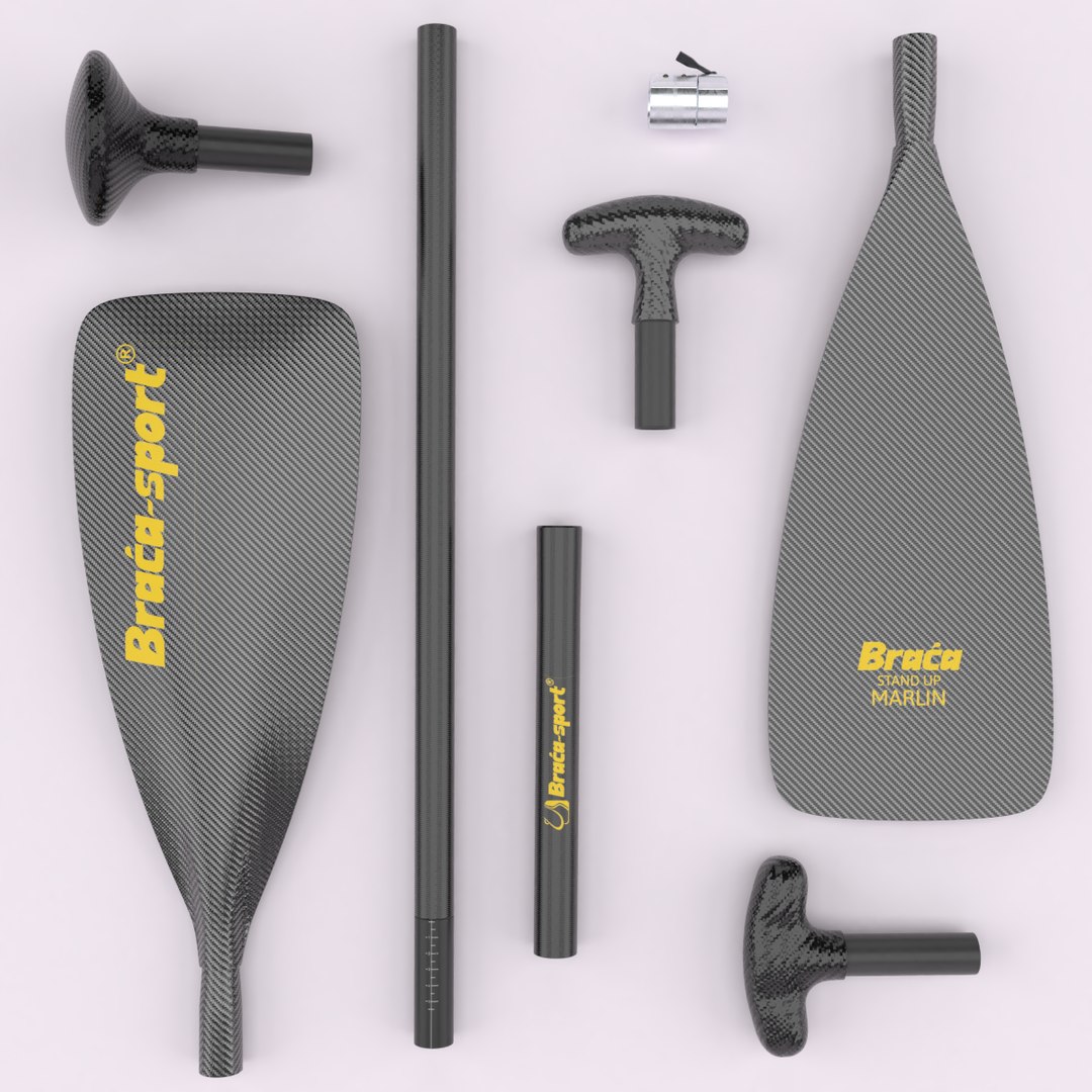 3D Model Paddle Braca Stand Up Marlin Carbon - TurboSquid 1949105